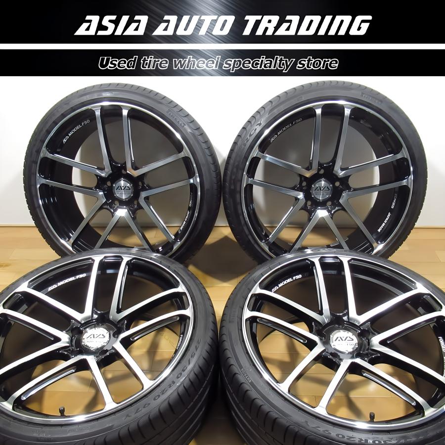 美品 AVS F50 FORGED 鍛造 9J+32 10J+35 PCD120-5穴 ピレリ POWERGY 245/35R20 275 ...