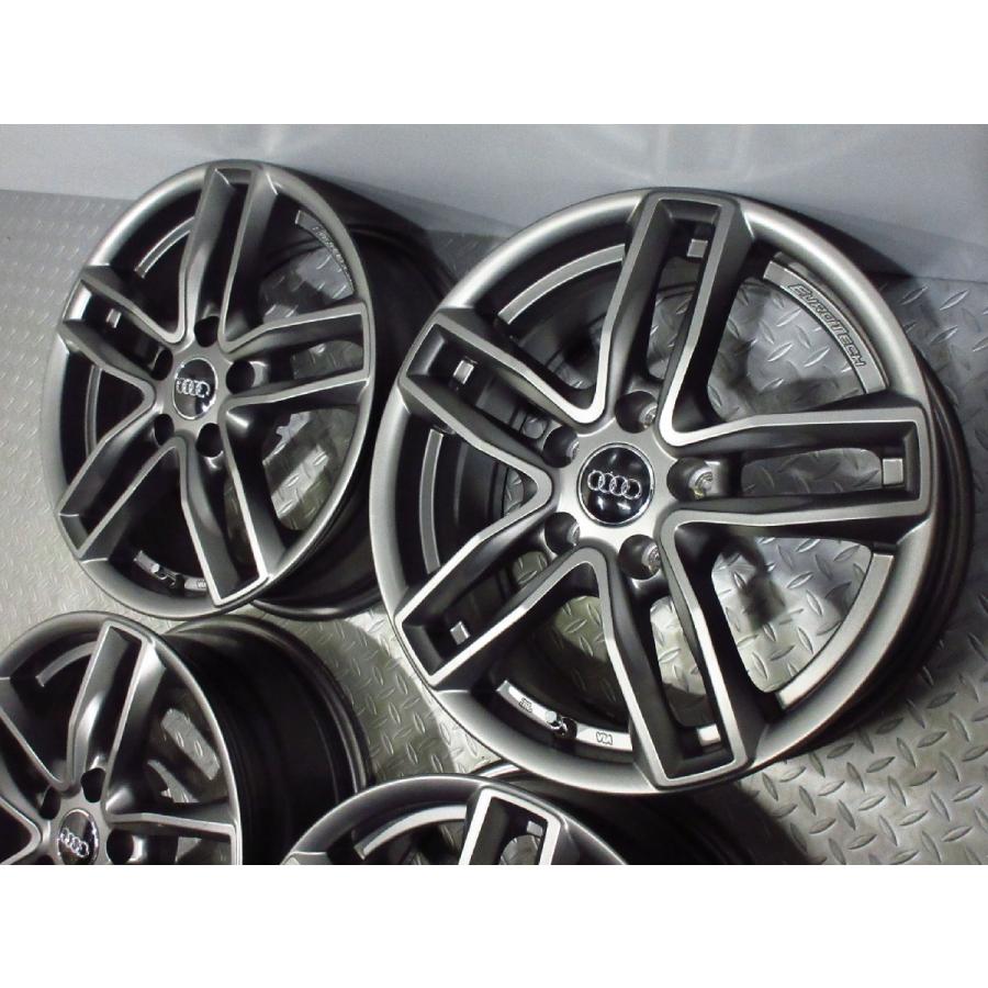 LEHRMEISTER 美品 走行極少 ユーロテック GAYA5 アウディ純正キャップ仕様 16インチ 6.5J+29 PCD112-5穴 AUDI 8W A4 車検やスタッドレス用に ...