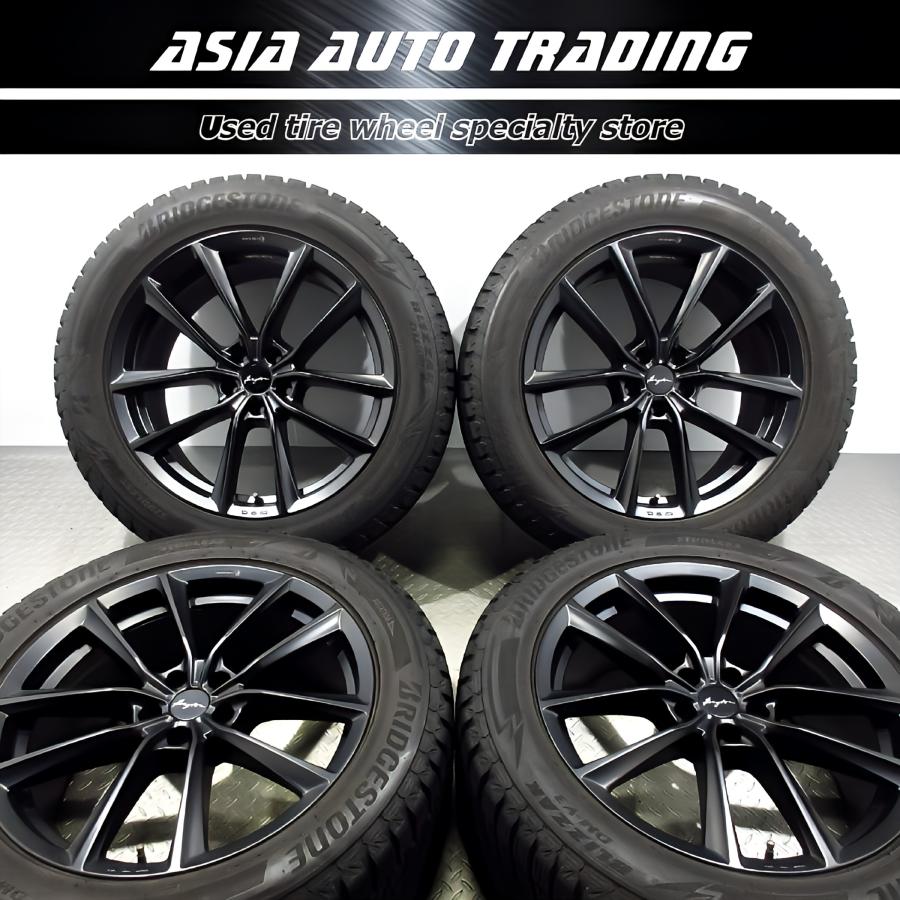BRIDGESTONE 美品 超バリ溝 ブレイトン BR-1 9J+35 PCD112-5穴 ブリヂストン DM-V3 275/50R20 BLIZZAK 2021年後半 スタッドレス BMW ...