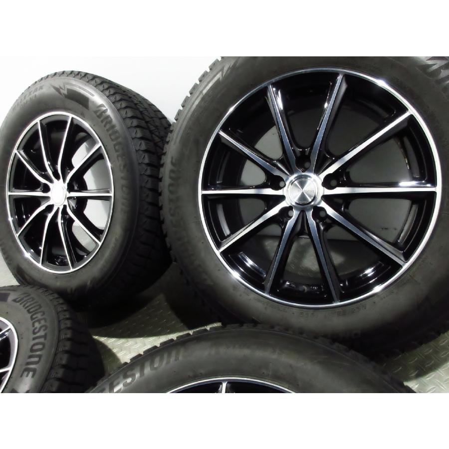BRIDGESTONE 超バリ溝 ブリヂストン エコフォルム 7J+45 PCD114.3-5穴 BLIZZAK DM-V3 225/65R17 スタッドレス T32 エクストレイル 60 ...