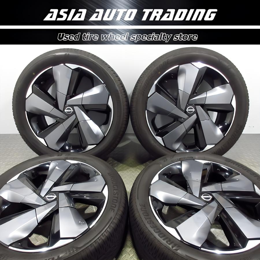 BRIDGESTONE 美品 超バリ溝 日産 E13 ノート オーラ e-POWER 純正 6.5J+40 PCD100-4穴 ブリヂストン TURANZA T005A 205/50R17 ...