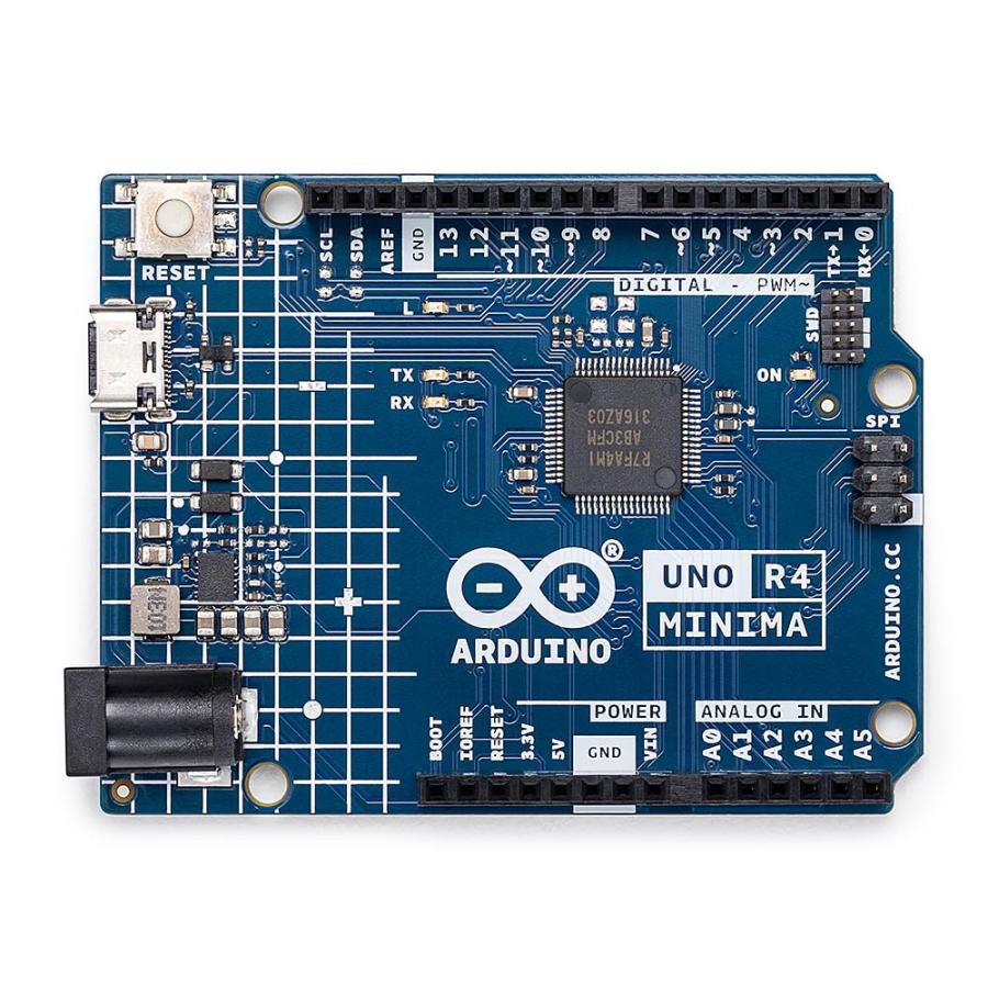 アルディーノ Arduino UNO R4 Minima [ABX00080] Renesas RA4M1 - USB-C、CAN、DAC(12ビット)、OP AMP、SWDコネクタ マイコン ...