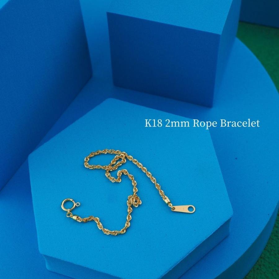 18金 ブレスレット メンズ 2mm ロープブレスレット パイプロープ K18 ツイスト 18cm イエローゴールド : aBALENT - 通販 - Yahoo!ショッピング