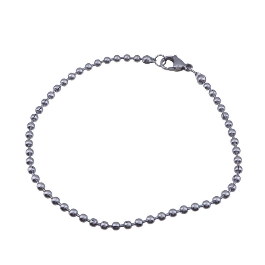 アンクレット メンズ つけっぱなし ステンレス ボールチェーン ゴールド シルバー 細め シンプル レディース カップル ペア 重ね付け ...