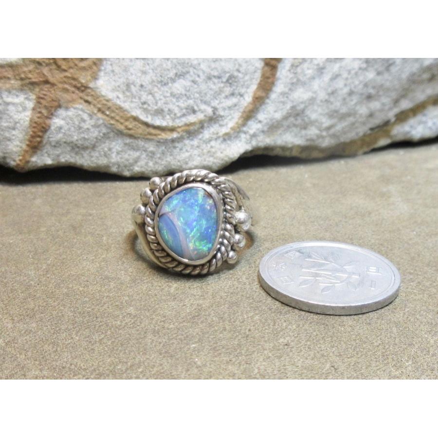 オーストラリア産 ボルダーオパール Silver925 銀 シルバーリング 天然 遊色効果 母岩付きプレシャスオパール 13号 指輪 BOR1 :BOR1:ABC-925 - 通販 ...