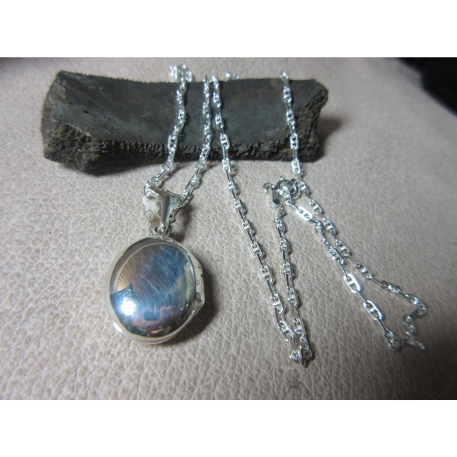 Silver925 楕円型 シルバーロケット ペンダント 8.5g ( Silver925チェーン50cm) n1459 : ABC-925 ...