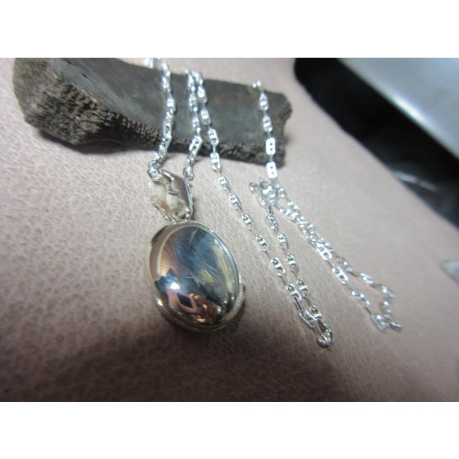 Silver925 楕円型 シルバーロケット ペンダント 8.5g ( Silver925チェーン50cm) n1459 : ABC-925 ...