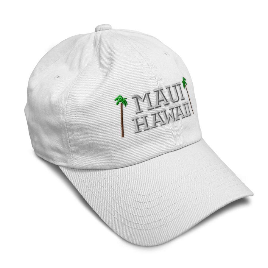 【並行輸入品】Speedy Pros Soft Baseball Cap Maui Hawaii with Coconut Tree Embr ...