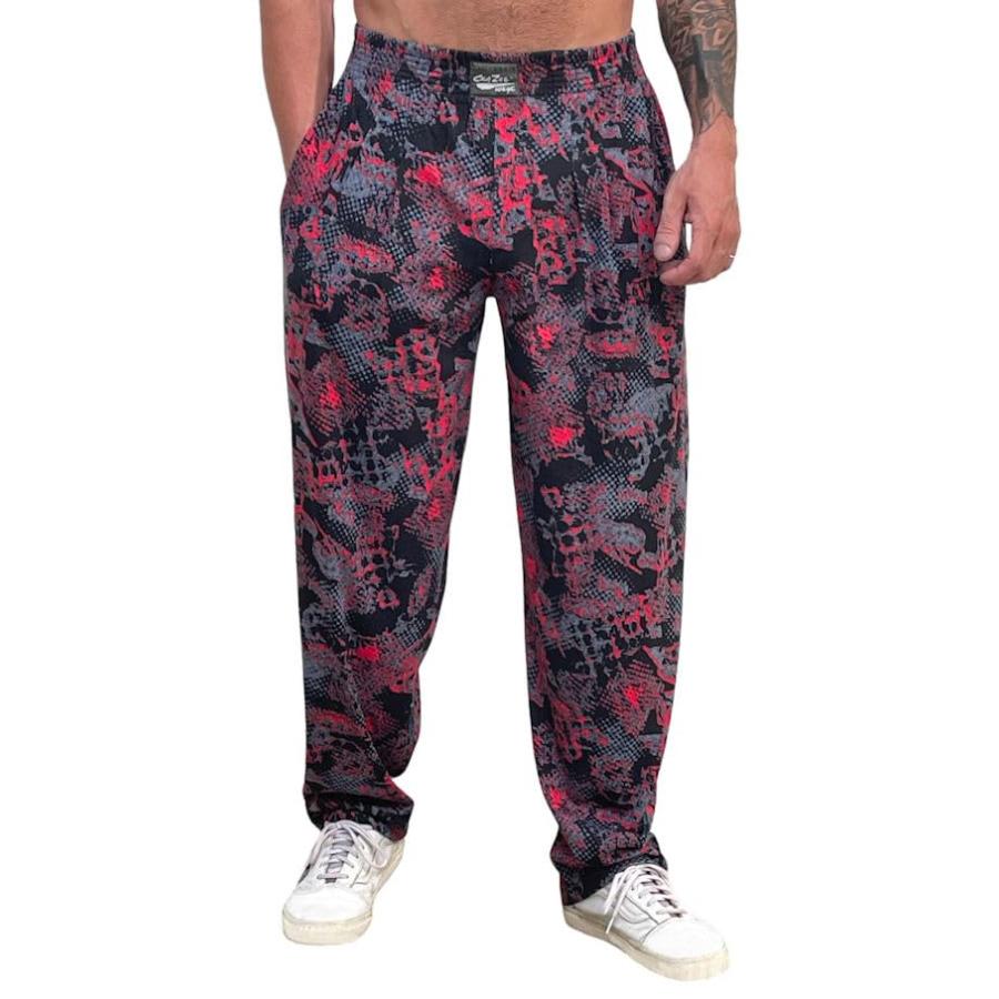 【並行輸入品】Crazee Wear Terminator Designed Baggy Sweatpants, Loose Fit Gym ...