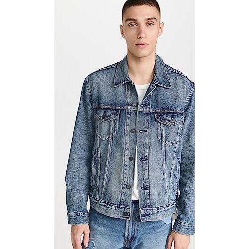 【並行輸入品】Levi's Men's The Trucker Jacket, Skyline Trucker, Blue, L ...