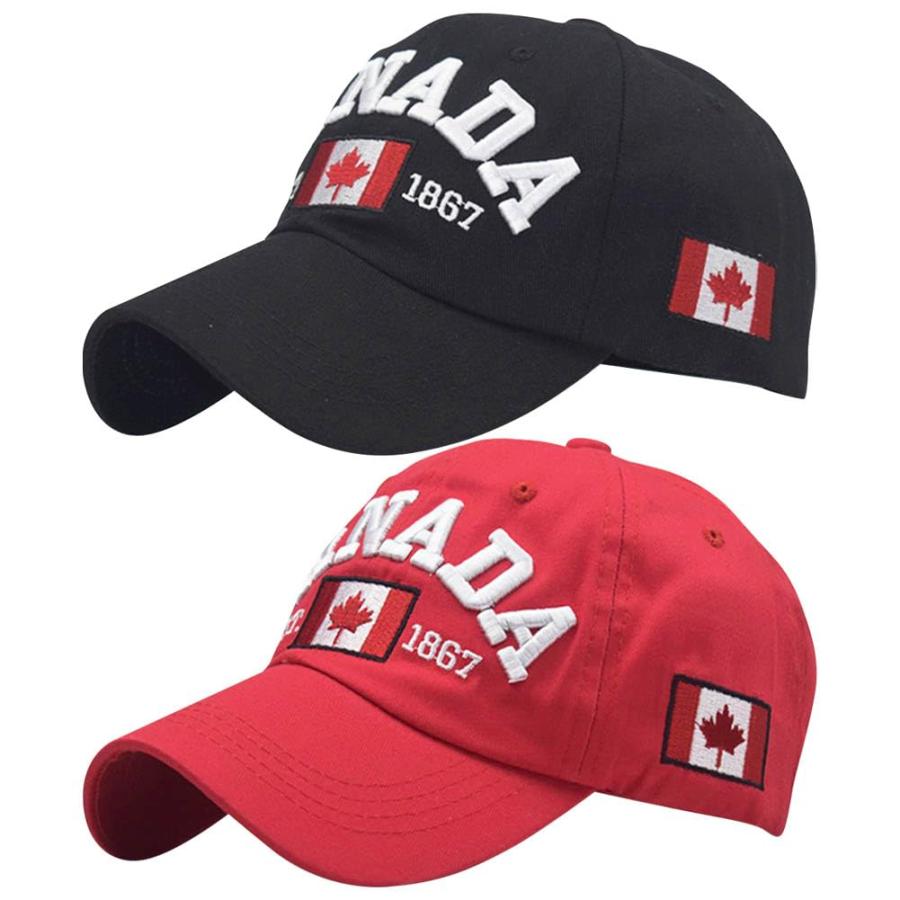 BAOZOON 2 Pcs Canada Baseball Caps Embroidered Maple Leaf Canada 並行輸入品 : hfayb0cn93n2cnk ...