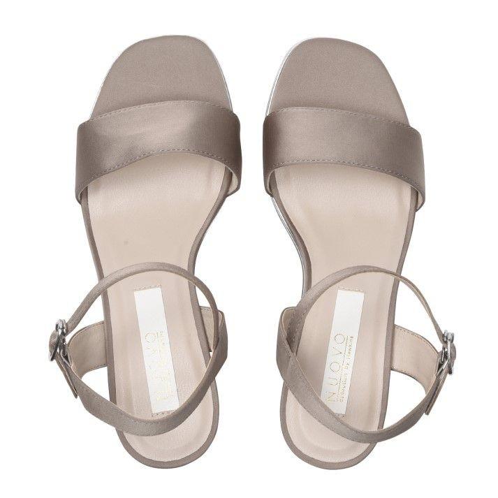 NUOVO レディース ヌオーヴォ サンダル SQ PLN ST 4.5 スクエア プレーン ストラップ 4.5cm NE50061 ...