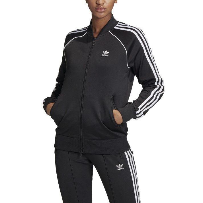 adidas（アディダス） レディース ウェア W SST TRACK TOP PB トラックジャケット GD2374 BLK/WHT ...