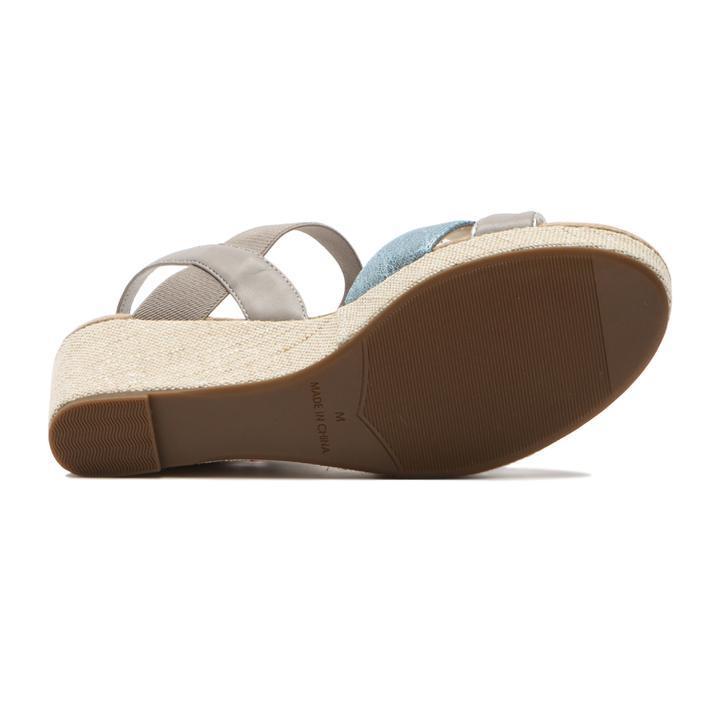 レディース ABC SELECT WEDGE SANDAL 5 ウエッジサンダル W2005 GRAY/BLUE : ABC-MART ...