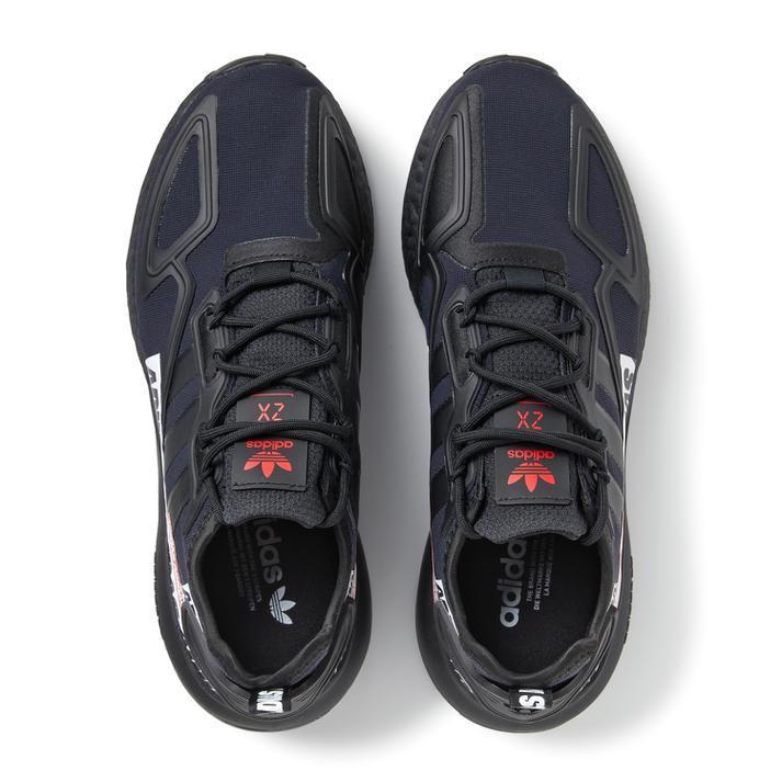 adidas ADIDAS アディダス ZX2K BOOST ゼットエックス2Kブースト FX7038 CBLK/CBLK/FWWT ...