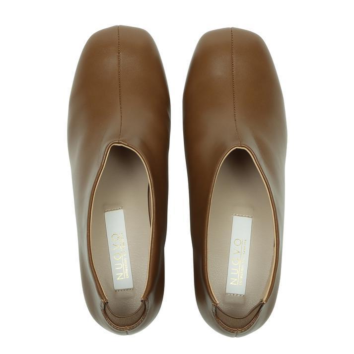 NUOVO レディース ヌオーヴォ SQ ROUND HEEL 5 スクエア ラウンド ヒール NE40136 BROWN : ABC-MART Yahoo!店 - 通販 - Yahoo!ショッピング