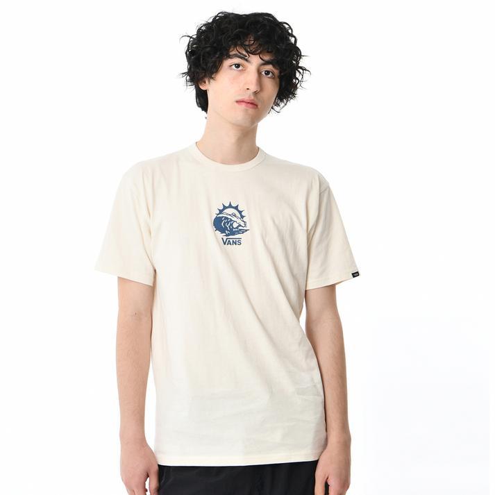 VANS（ヴァンズ） M VANS WAVE SS TEE ショートスリーブ VN0008CH7VJ NATURAL : ABC-MART ...