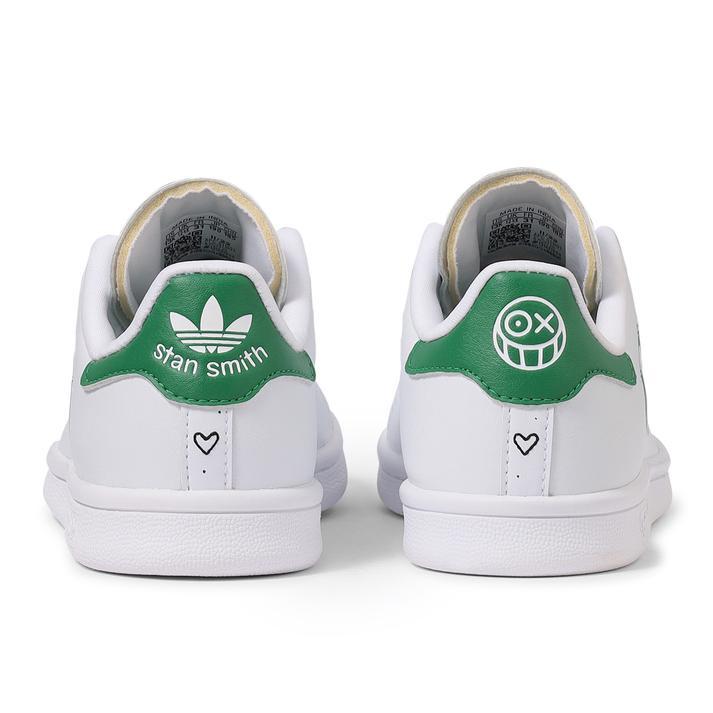 adidas キッズ ADIDAS アディダス 17-21STAN SMITH C スタンスミス HQ6729 FTWW/FTWW/CBLA ...