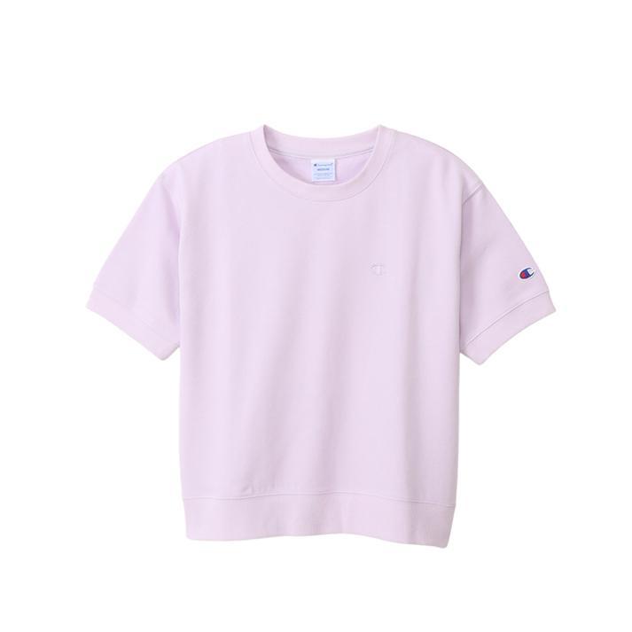 Champion レディース CHAMPION チャンピオン W Basic S/S SWEATSHIRT ショートスリーブ CW-X011 L PURPLE : ABC-MART Yahoo ...