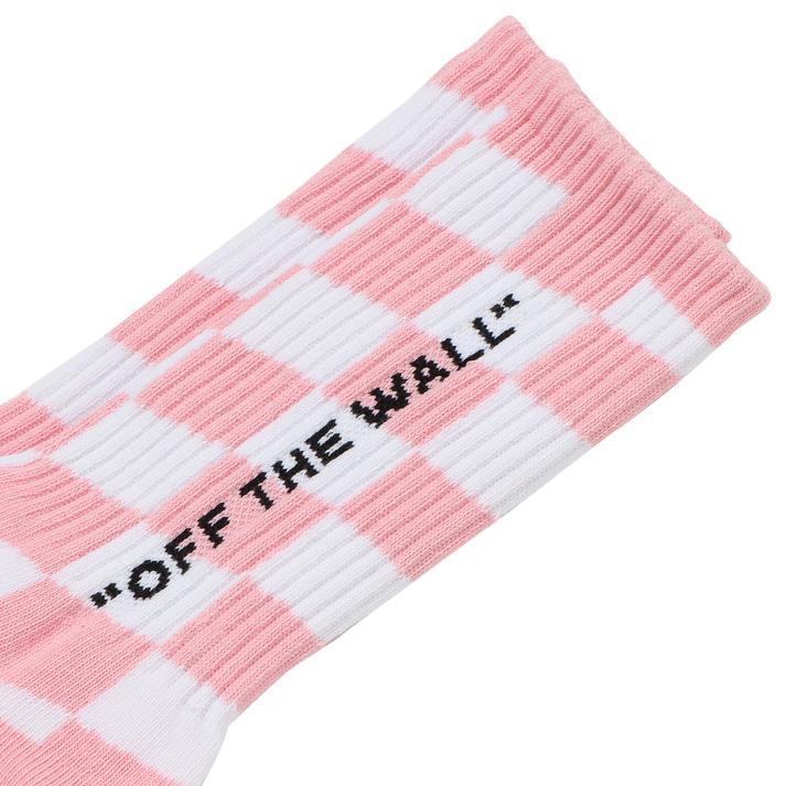 VANS ヴァンズ WAVY CHECKER SOCKS ソックス VN000FPFCGE PINK CHK : ABC-MART Yahoo ...