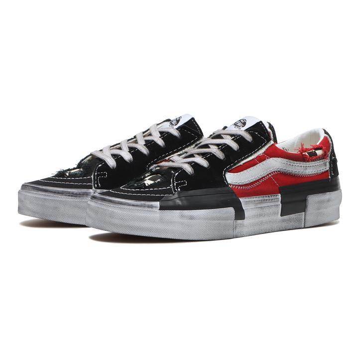 VANS（ヴァンズ） SK8-LOW RECONSTRUCT スケートローリコンストラクト VN0009QS458 BLACK/RED ...