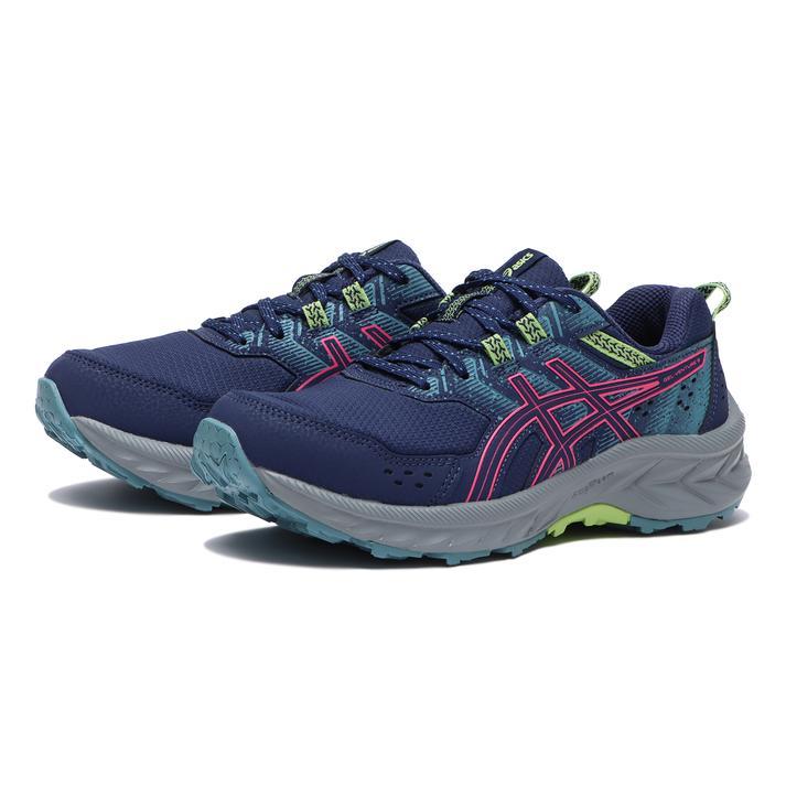ASICS レディース アシックス W GEL-VENTURE 9 Wゲルベンチャー9W 1012B314.402 OCEAN/ PINK ...