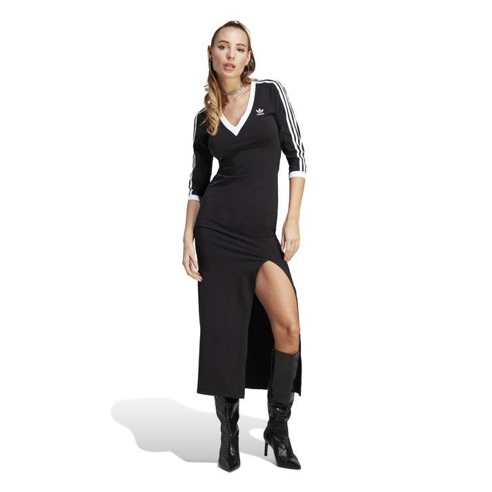 レディース adidas アディダス W MAXI DRESS V ワンピース IK0439 BLACK : 6745810001003 ...