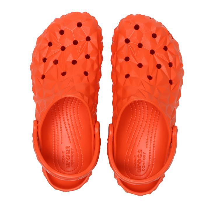 crocs クロックス CLASSIC GEOMETRIC CLOG クラシックジオメトリッククロッグ 209563-84J Lava ...