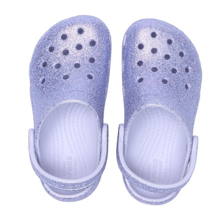 crocs（クロックス） キッズ 18-21 CLS GLITTER CLOG K キッズクラシックグリッタークロッグ 206993-4PC ...