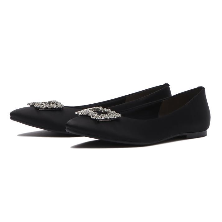レディース JOLI ENCORE ジョリー アンコール FLAT BIJOU PUMPS フラットビジューパンプス JE-MS101 ST/BLACK : ABC-MART Yahoo!店 ...