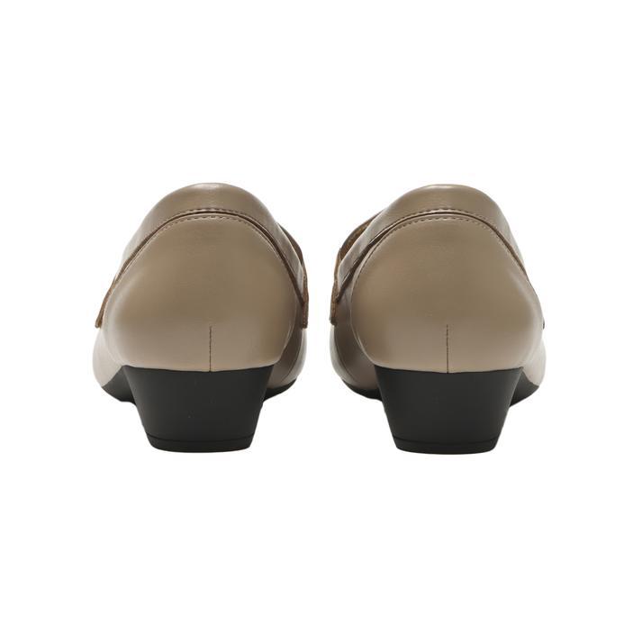 レディース ABC SELECT エービーシーセレクト WEDGE LOAFER 3 ウェッジローファー W5057 BEIGE : ABC ...