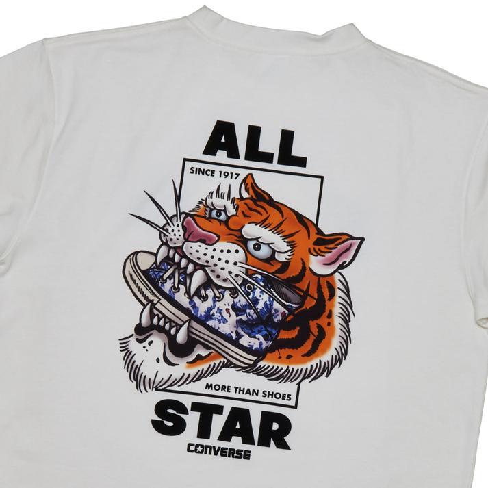 CONVERSE ウェア コンバース CV TIGER PRINT T SHIRT CVタイガープリントTシャツ 41300130 ABC ...
