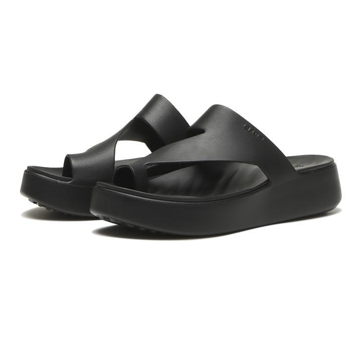 crocs クロックス GETAWAY PLATFORM TOE LOOP W ゲッタウェイプラットフォームトーループ 210834-001 ...