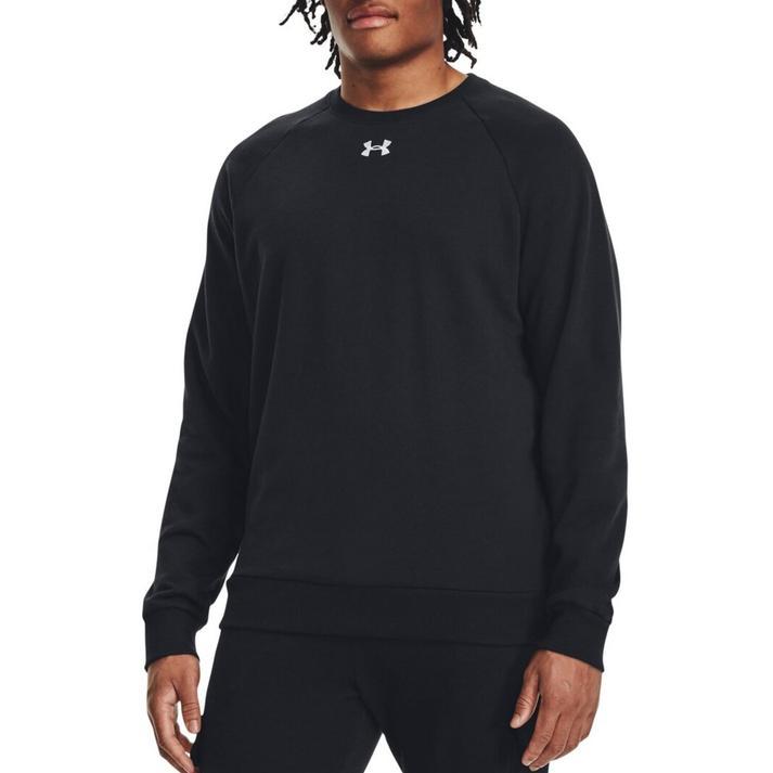UNDER ARMOUR（アンダーアーマー） M Rival Fleece Crew スウェット 1379755 001BLK/WHT ...