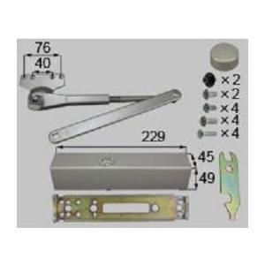 LIXIL K-0001-DVAA トステム シャイングレー ファラード ドアクローザー 標準タイプ : ABCshop - 通販 - Yahoo!ショッピング