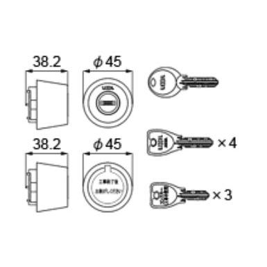 LIXIL Z-1A3-DDTW リシェント3 アルミ仕様 DNシリンダー ブラック : ABCshop - 通販 - Yahoo!ショッピング