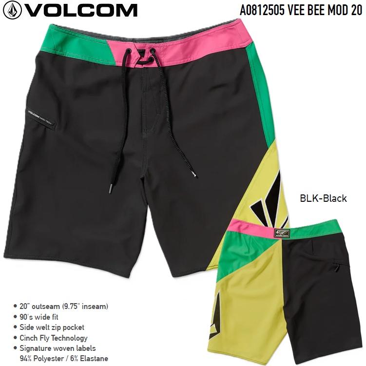 VOLCOM ボルコム 【 Vee Bee Mod-Tech Trunks 20" - Black 】A0812505 SURF TRUNKS ボードショーツ サーフトランクス サーフパンツ ...