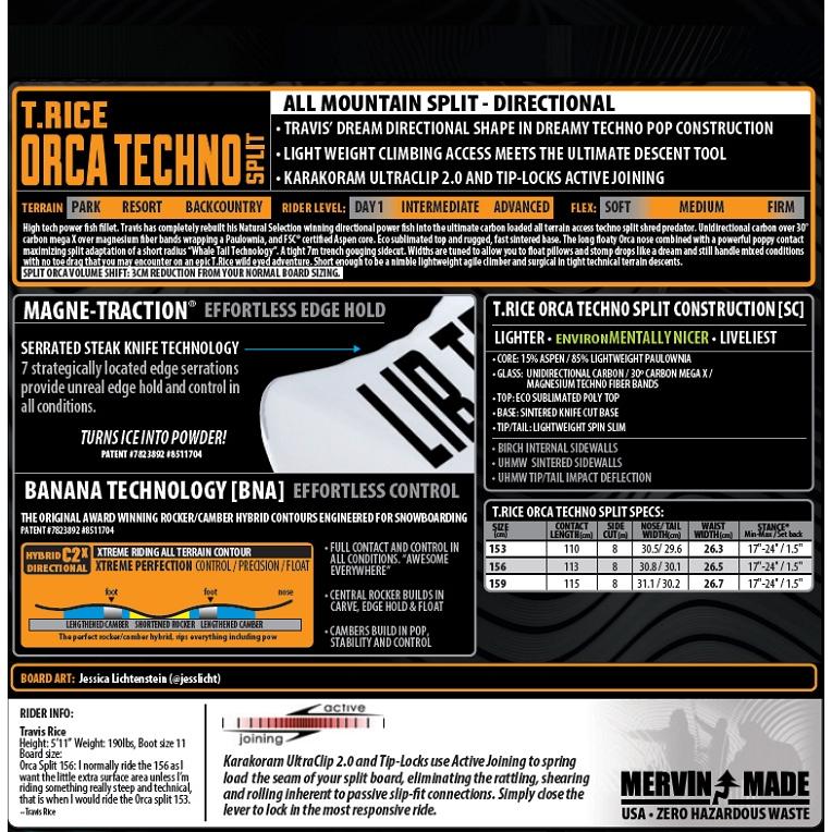LIB TECH LIBTECH SNOWBOARD 25‐26 T.RICE ORCA TECHNO SPLIT リブテック スノーボード ...