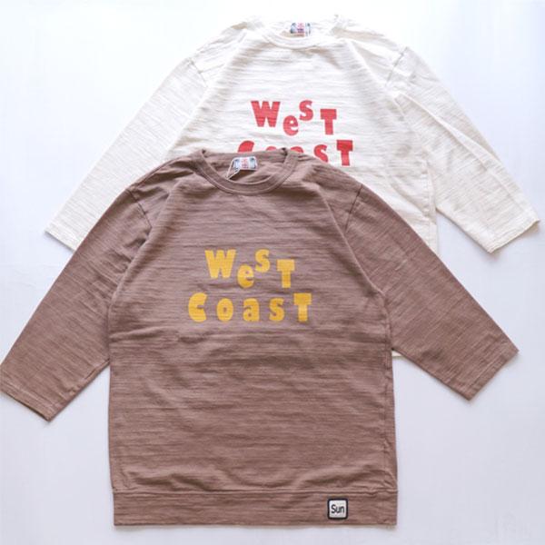 ユーエムアイ サンライズ U.M.I SUNRISE スラブプリントTEE 7分袖 PRINT T-SHIRT Westcoast Tシャツ ...