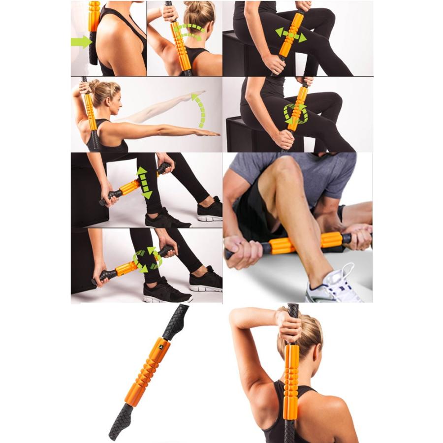 【TRIGGERPOINT】GRID FoamRoller STK グリッドSTKフォームローラー 日本正規代理店品/日本語説明書付き/正規品 (04415) オレンジ : abespo ...