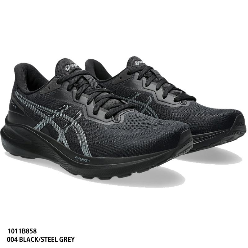 ASICS 【アシックス】GT-1000 13ランニングシューズ/asics(1011B858) 004 BLACK/STEEL GREY : abespo - 通販 - Yahoo!ショッピング