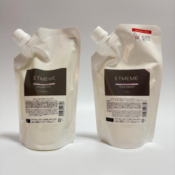 【セット品】ナプラ エミーム モイスチャー シャンプー 500ml トリートメント 400g 詰替 レフィル ETMEME LSC : B.F ...