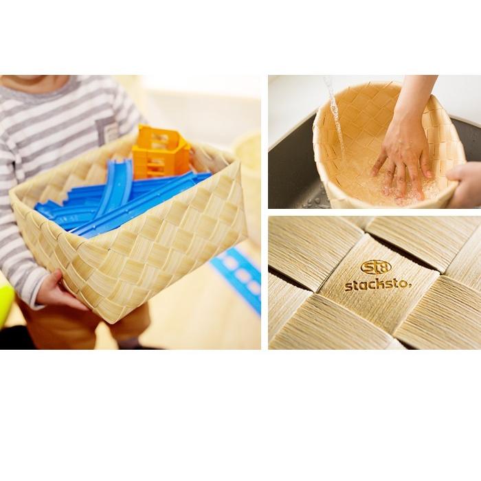 Timb.（stacksto.） Timb. ティム ラウンド オーバル スクエアM 収納ボックス かご : abloom(服飾・生活雑貨) - 通販 - Yahoo!ショッピング