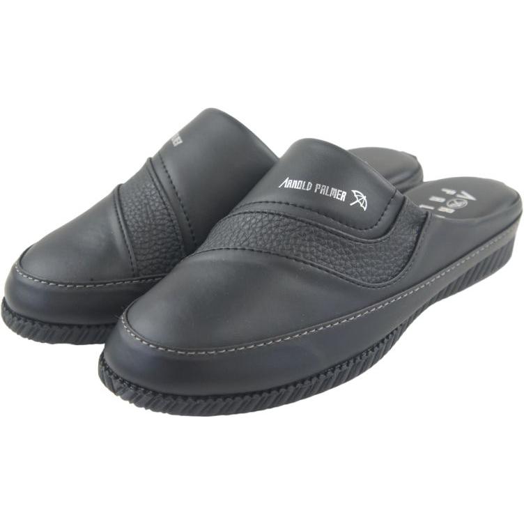 アーノルドパーマー ヘップ サンダル メンズ 黒 Arnold Palmer 履きやすい かかとなし サボ スリッパ ルームシューズ シューズ ...