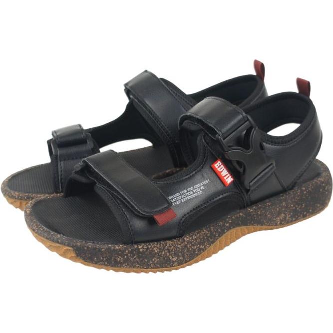 EDWIN エドウィン スポーツサンダル メンズ スポサン シャワーサンダル ベルクロ ストラップ 黒 父の日 ギフト 普段使い 実用的 ew5105 : Ablya アベリア 靴 シューズ ...