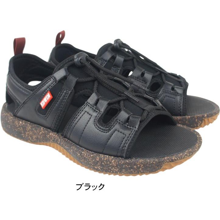 EDWIN エドウィン スポーツサンダル メンズ スポサン シャワーサンダル 2WAY ストラップ 黒 父の日 ギフト 普段使い 実用的 ew5106 : Ablya アベリア 靴 シューズ ...