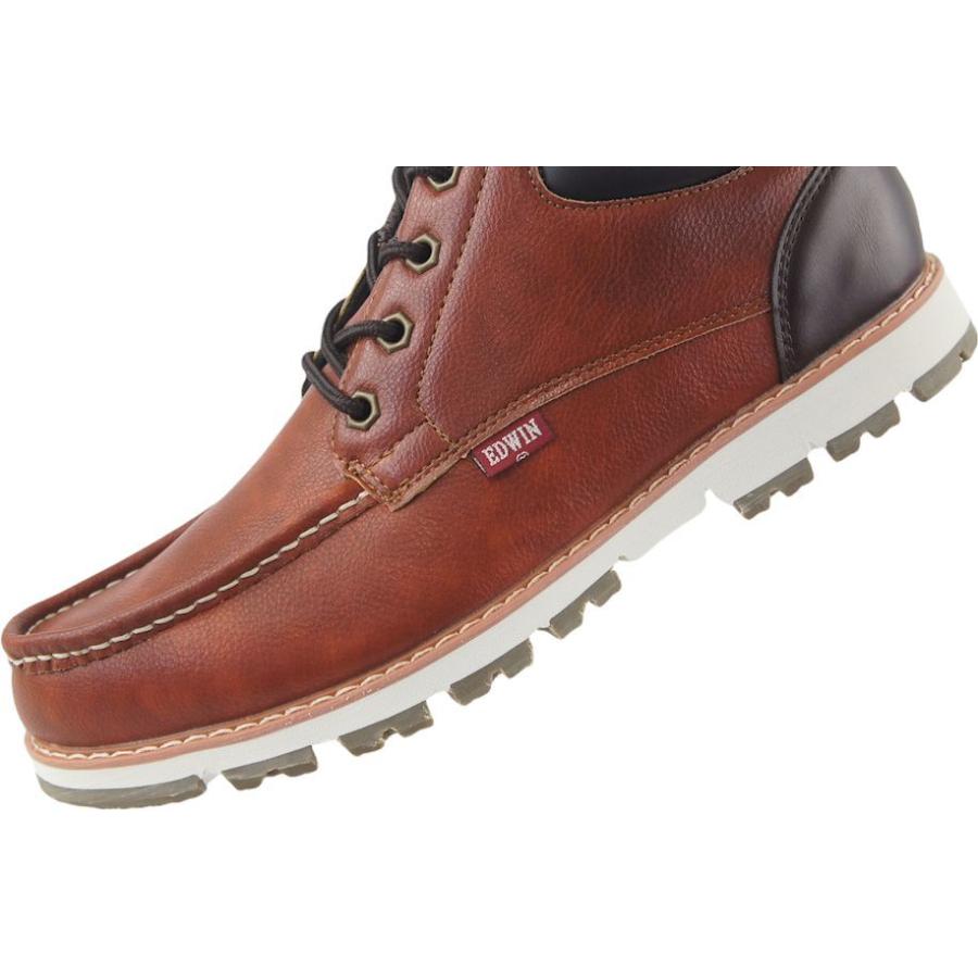 EDWIN メンズ ブーツ ワークシューズ 紳士靴 男性 モカシン 防水 防滑 ひも靴 エドウィン ローカット カジュアルスニーカー おしゃれ 軽い 父の日 hredm201 : Ablya ...