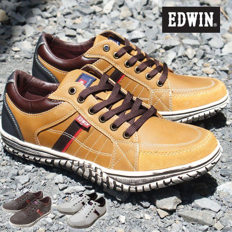 EDWIN エドウィン スニーカー メンズ 靴 ワーク シューズ ブーツ おしゃれ 軽量 ローカット 男性 痛くない 疲れない 父の日 送料無料 hredm345 : Ablya アベリア 靴 ...