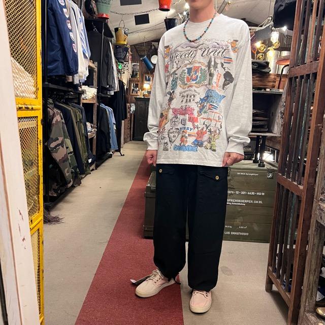 Topanga Men's greedy unitロングTシャツ カットソー メンズ ファッション カットソー 長袖 プリントTシャツ ...