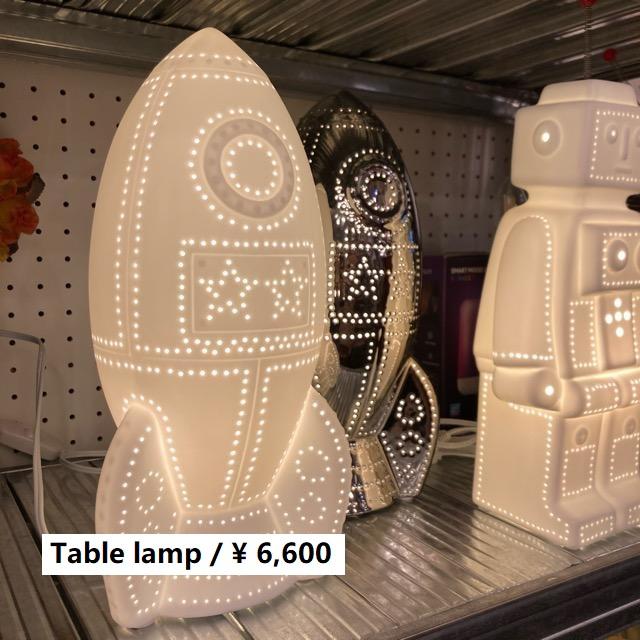 DULTON DULTON ダルトン ポーセリン ロケット ライト PORCELAIN ROCKET LIGHT M.WHITE 卓上ランプ ライト 素朴 子供部屋 寝室 リビング 照明 ...